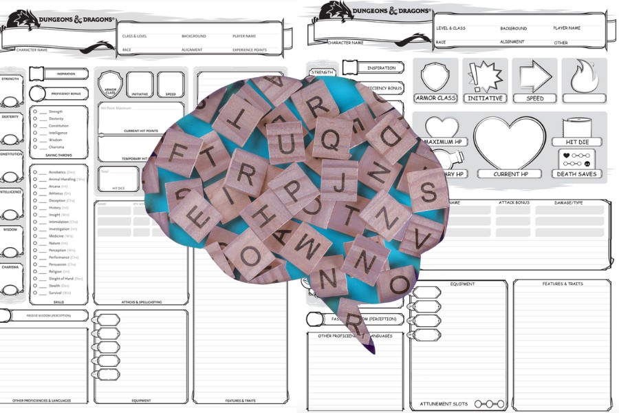 Dungeons and Dyslexia: Dyslexic Character Sheet - Variant Ventures